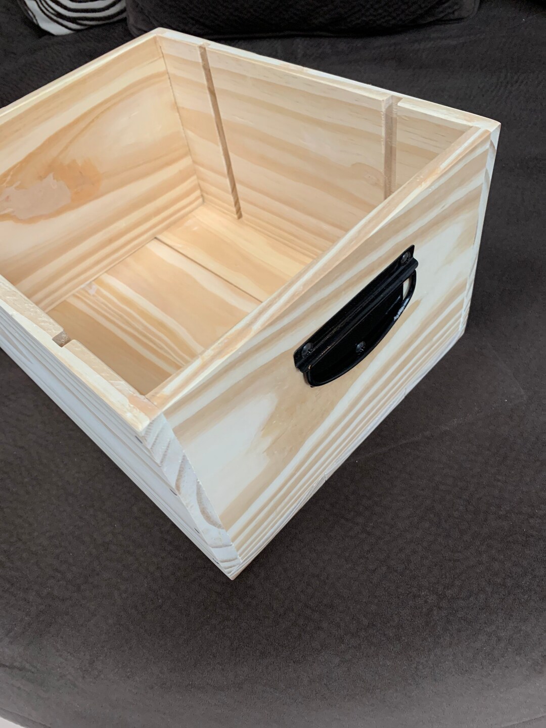 One Heavy Duty Wooden Box With Metal Handles - Etsy