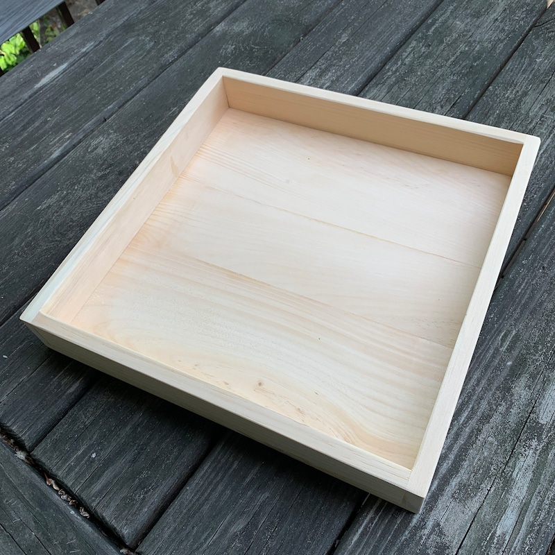 Shallow Wood Box - Etsy