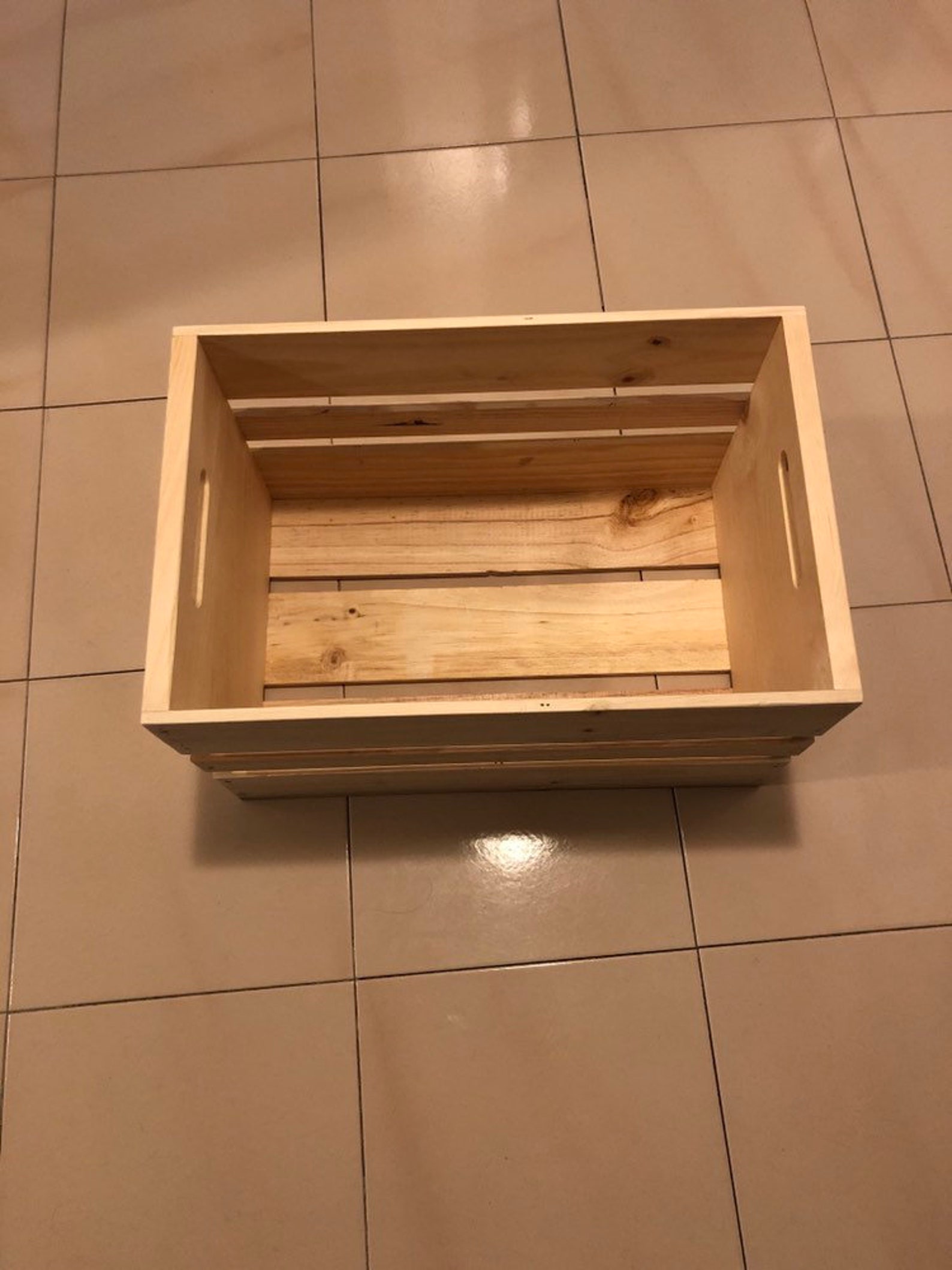 Oversized Wooden Crate Made of Natural Wood - Etsy