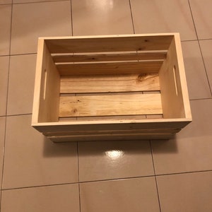 Oversized Wooden Crate Made of Natural Wood - Etsy