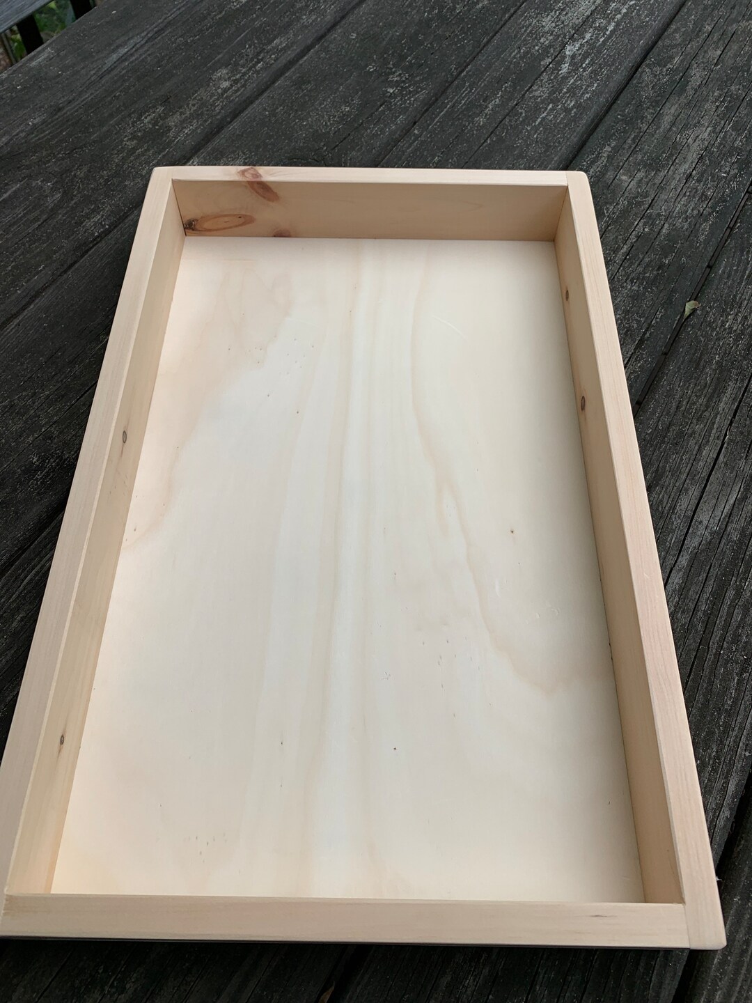One Plain Wooden Tray (no Handles) - Etsy