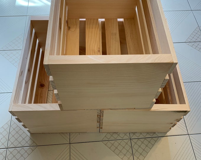 THREE Wooden Crates No Handles - Etsy