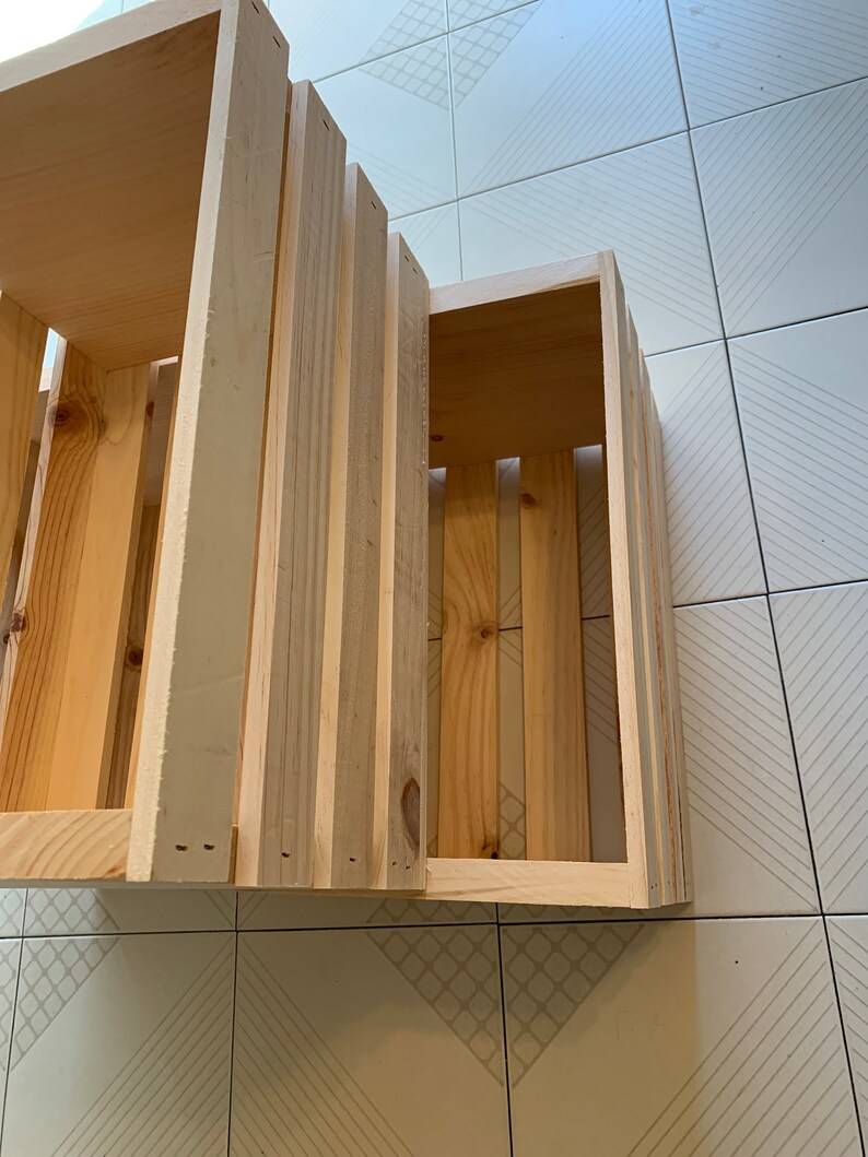THREE Wooden Crates No Handles - Etsy