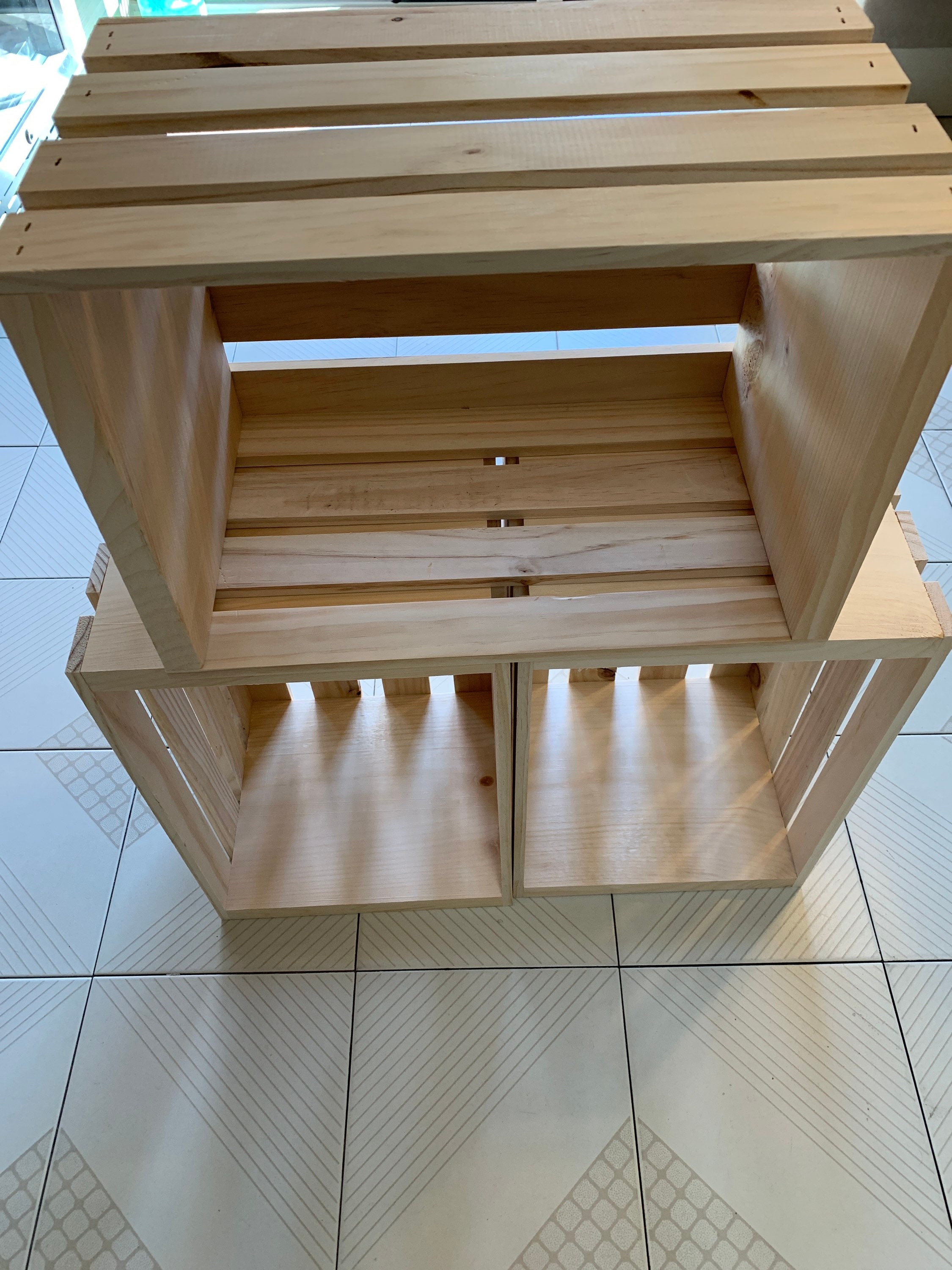 THREE Wooden Crates No Handles - Etsy