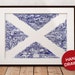 Hand-drawn Scottish Saltire Print: Intricate Scotland Illustration - Etsy