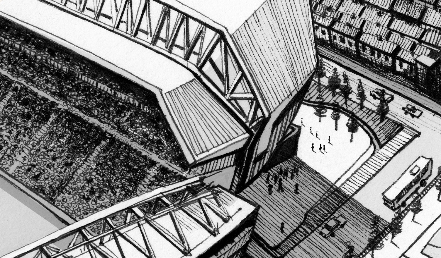 Liverpool FC Anfield Football Stadium Print Print the Kop | Etsy UK