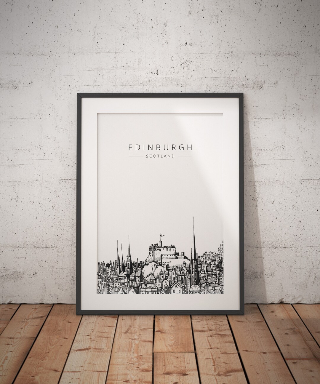 Edinburgh Print, Edinburgh Castle, Edinburgh Skyline, Edinburgh Art ...