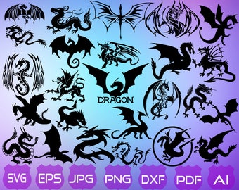 Dragon svg | Etsy