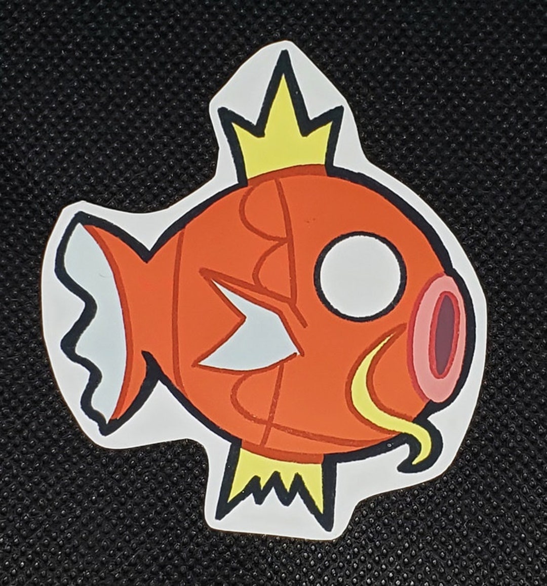 Splashy Fish Doodlemon Vinyl Sticker - Etsy