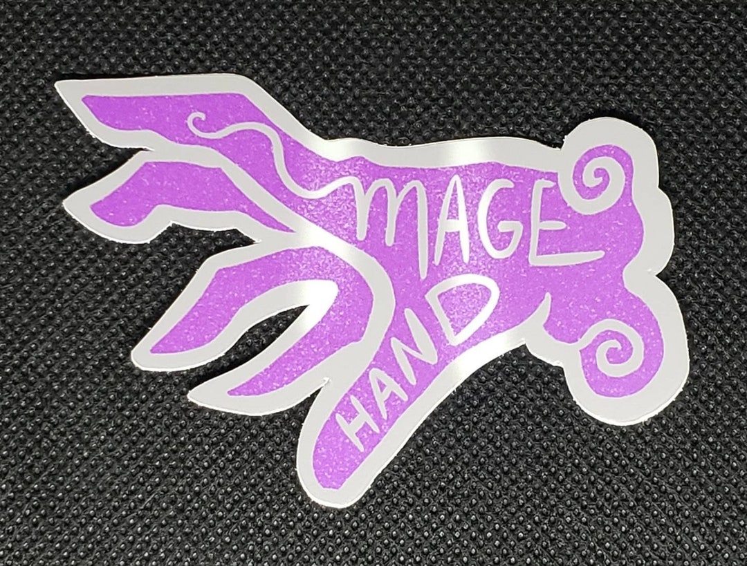 Mage Hand Die Cut Vinyl Sticker - Etsy