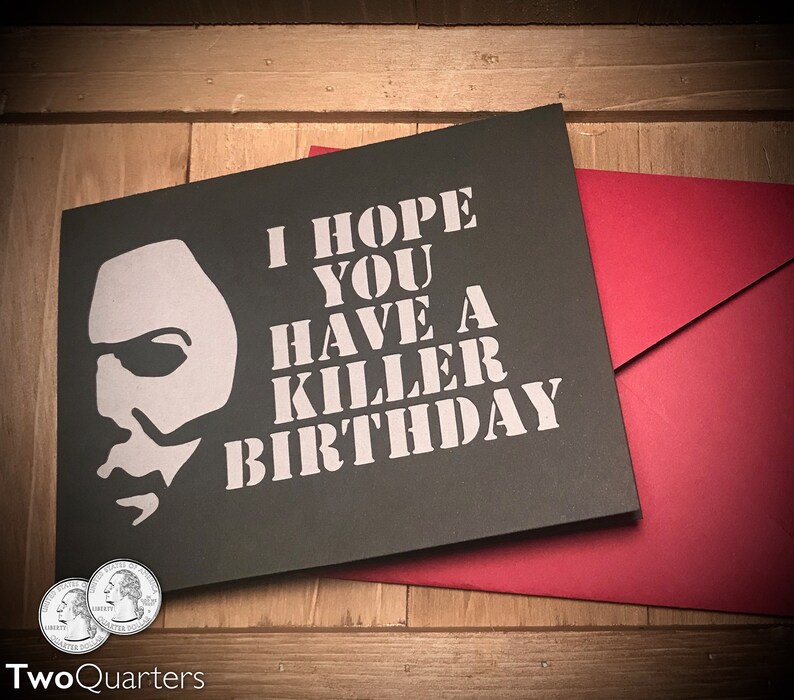 Killer Birthday Card die-cut - Etsy