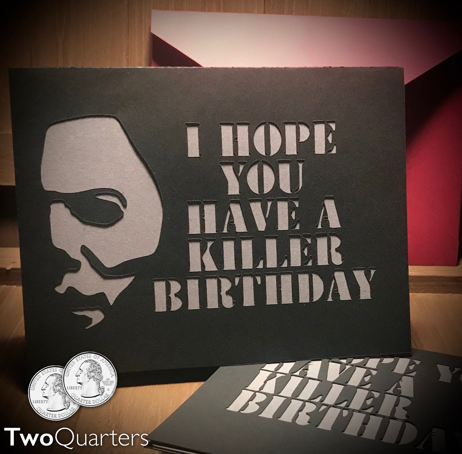 Killer Birthday Card die-cut - Etsy Hong Kong