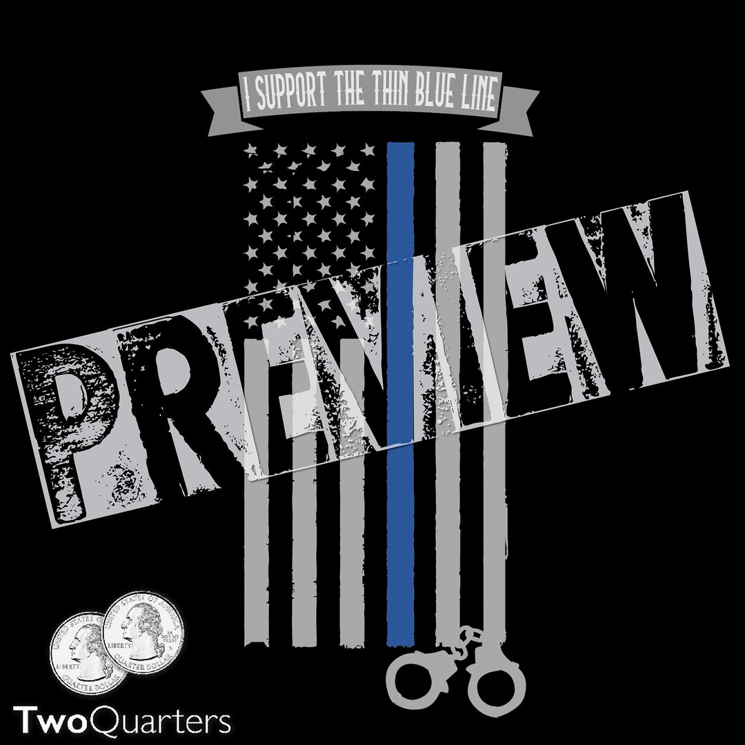 Support Blue Line PNG Cut File - Etsy