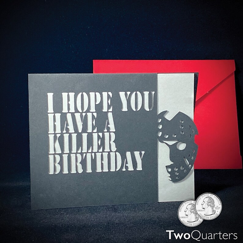 Killer Birthday Card die-cut - Etsy