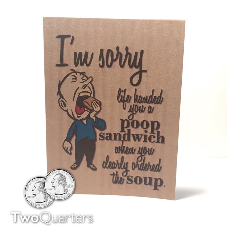 Poop Sandwich Greeting Card - Etsy