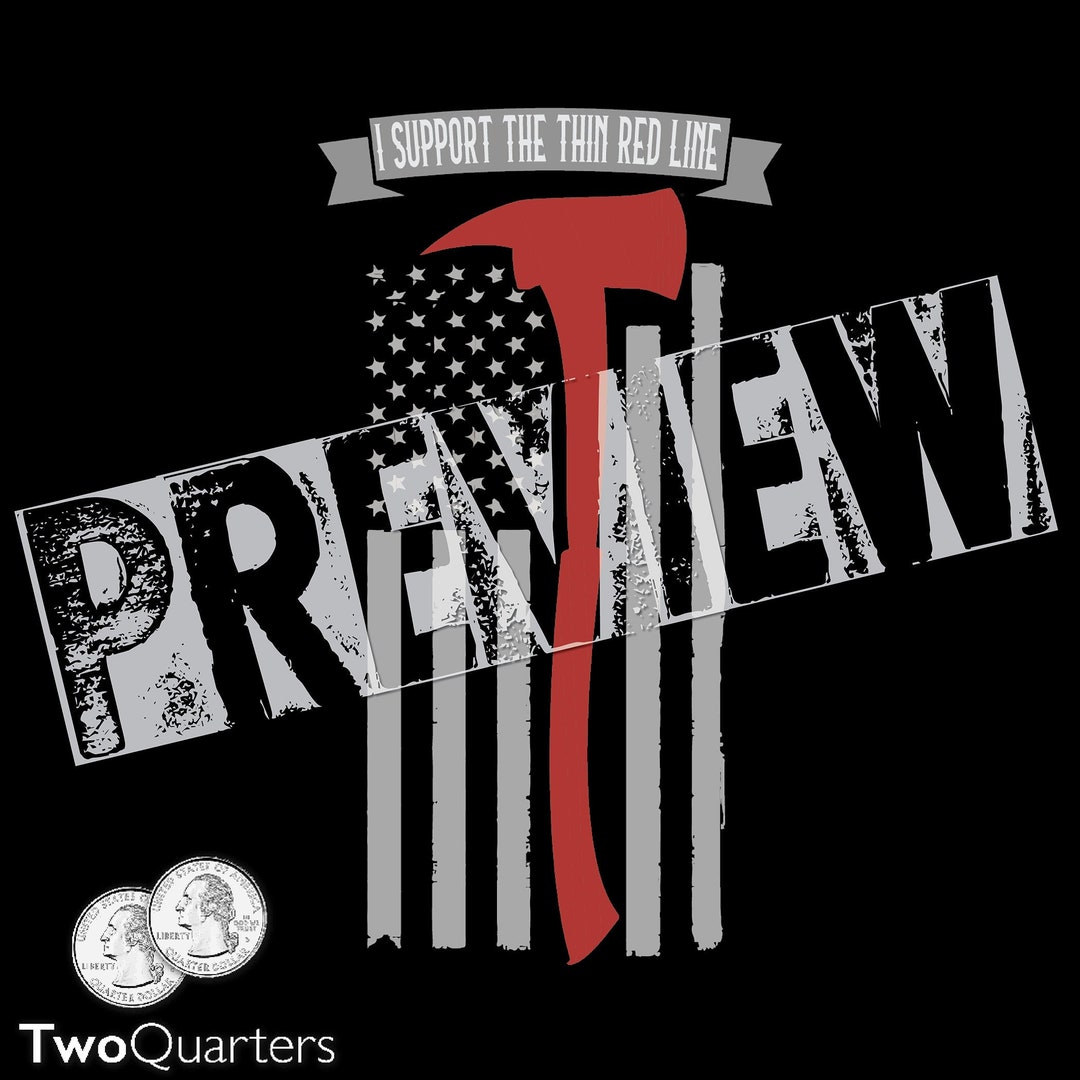 Support Red Line PNG Cut File - Etsy