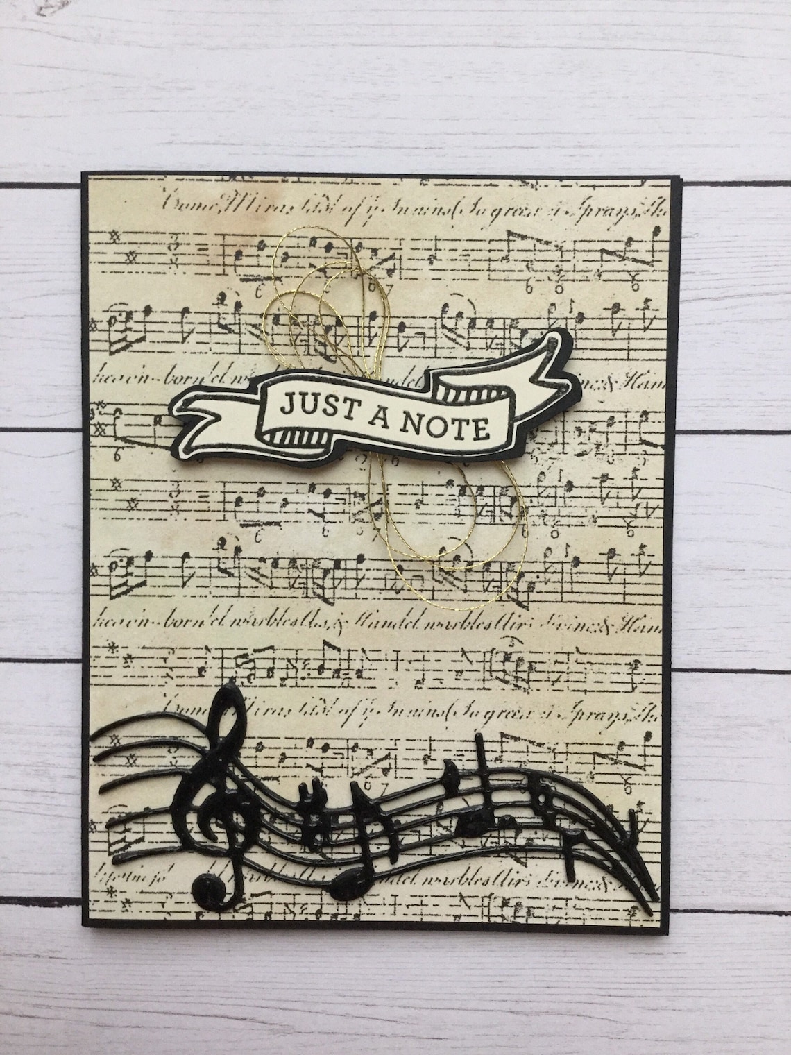 Music Notes All Occasion Greeting Card Birthday Anniversary - Etsy
