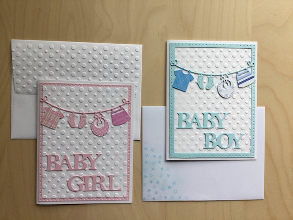 Handmade Baby Greeting Card Newborn Baby Boy Girl Shower | Etsy