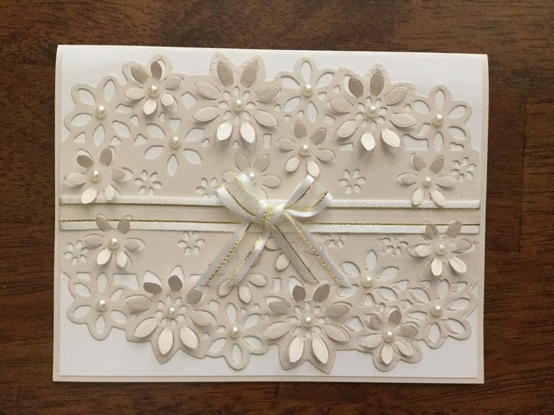 Unique Elegant 3D Wedding All Occasion Greeting Card | Etsy