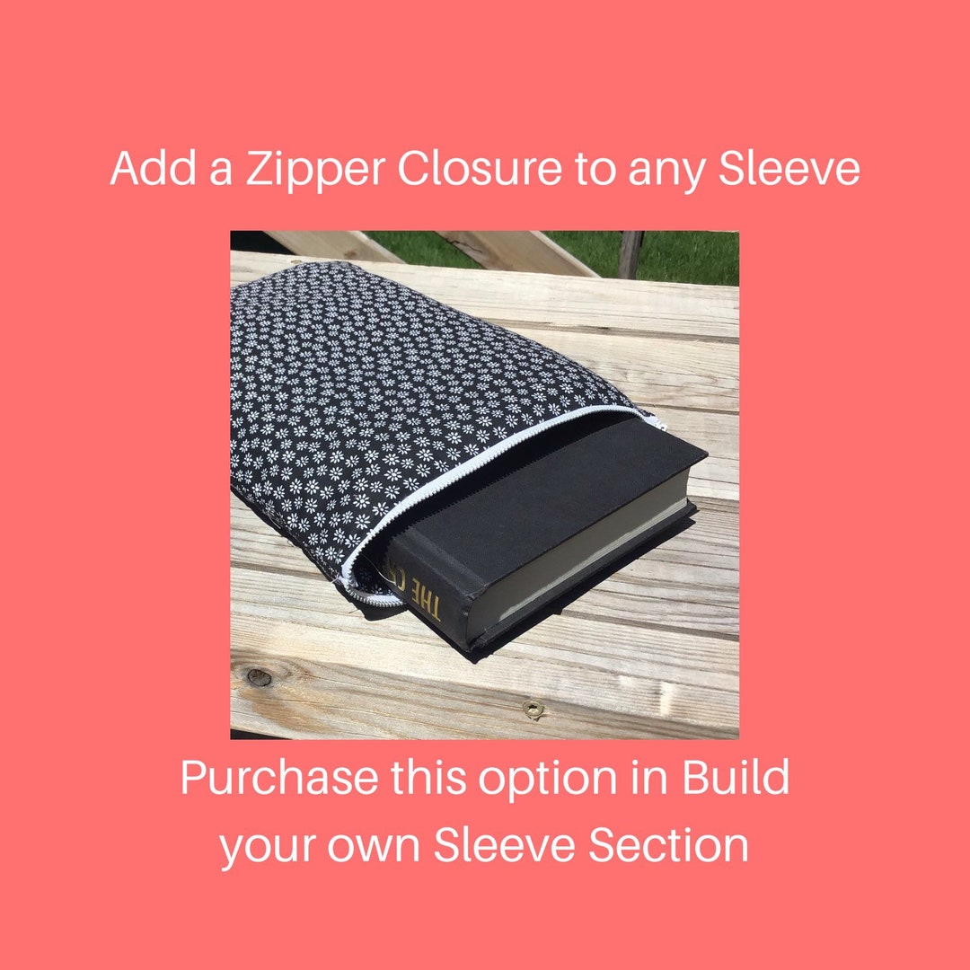 Add an Zipper Closure to Any Extra Large or Large Book Sleeve - Etsy