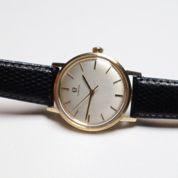 Vintage Swiss Omega Seamaster, Solid gold 14K watch, … - Gem