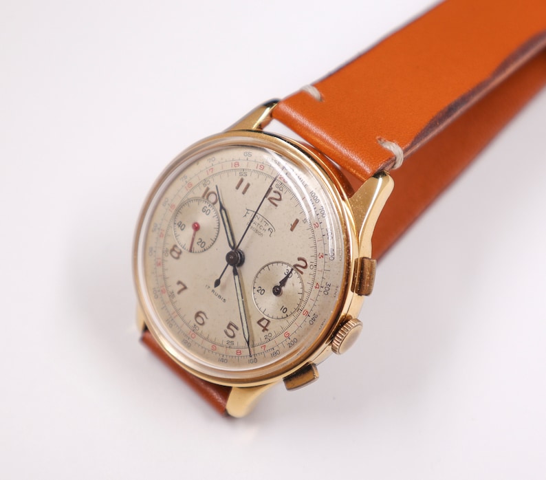 Vintage Swiss Chronograph Watch: Finita Precision, Venus 175 Movement ...