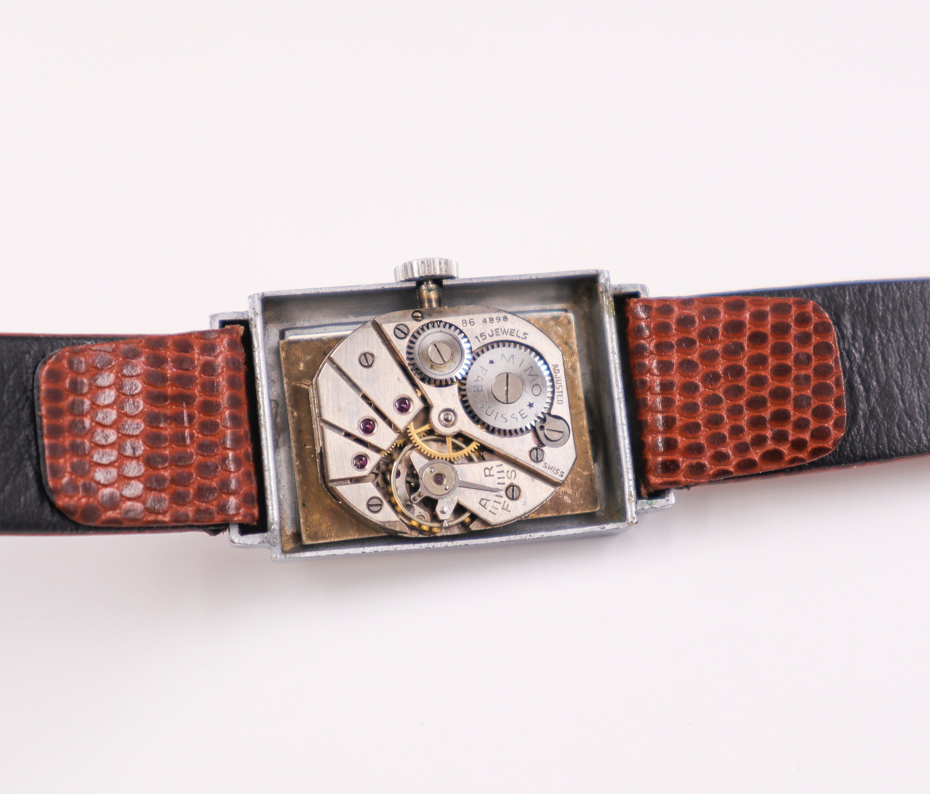 Vintage MIMO Art Deco Watch: Swiss Made Hand Winding Collectible - Etsy