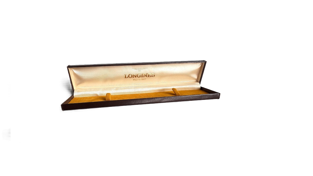 Vintage Longines Watch Box: Red Presentation Case With Gold Logo - Etsy