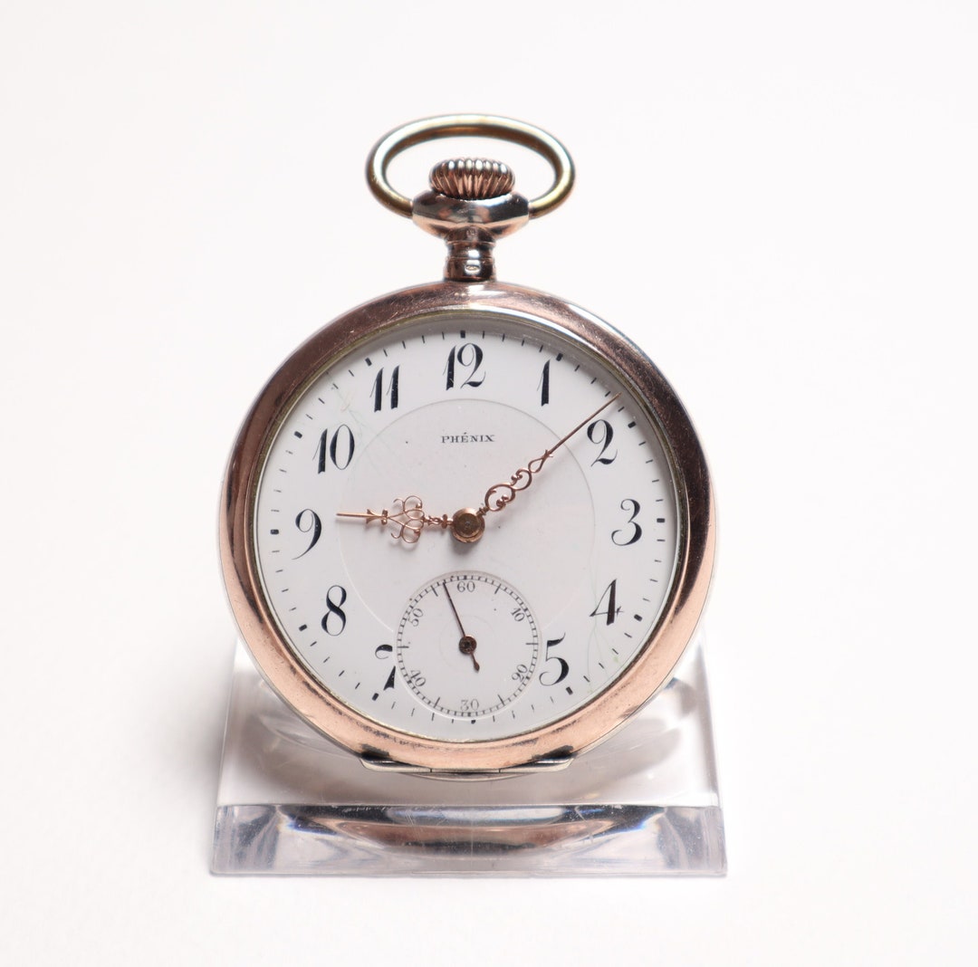 Vintage Silver Pocket Watch Phenix - Timepiece From 1900' - Swiss ...