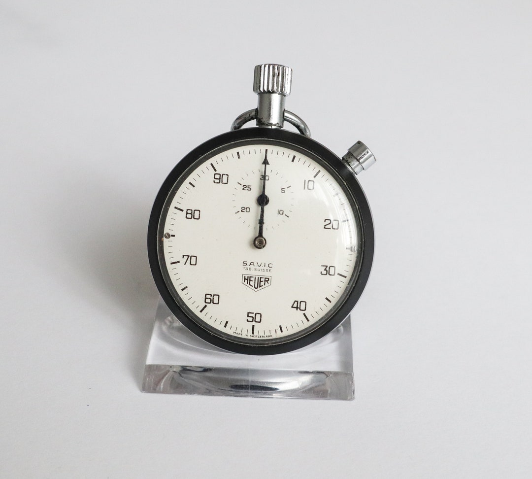Extremely Rare Heuer S.A.V.I.C Michelin 1925 Stopwatch, Vintage Sports Mechanical Chronograph ...