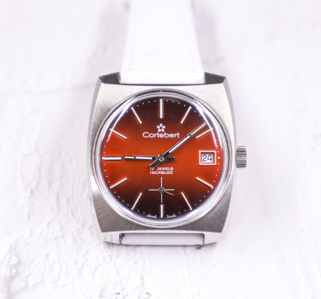 Swiss Vintage Cortebert Watch, Wonderful Two Colour Dial, Unitas Hand ...