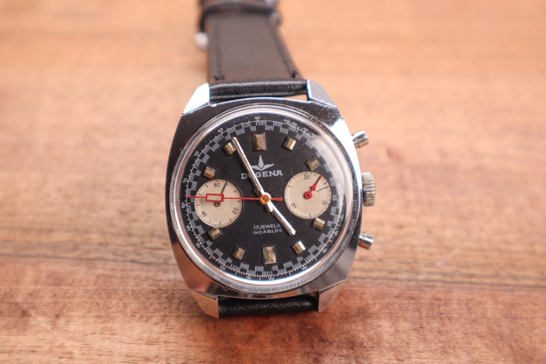 Rare Vintage Dugena, Panda Relly Dial, Swiss Made Chronograph ...
