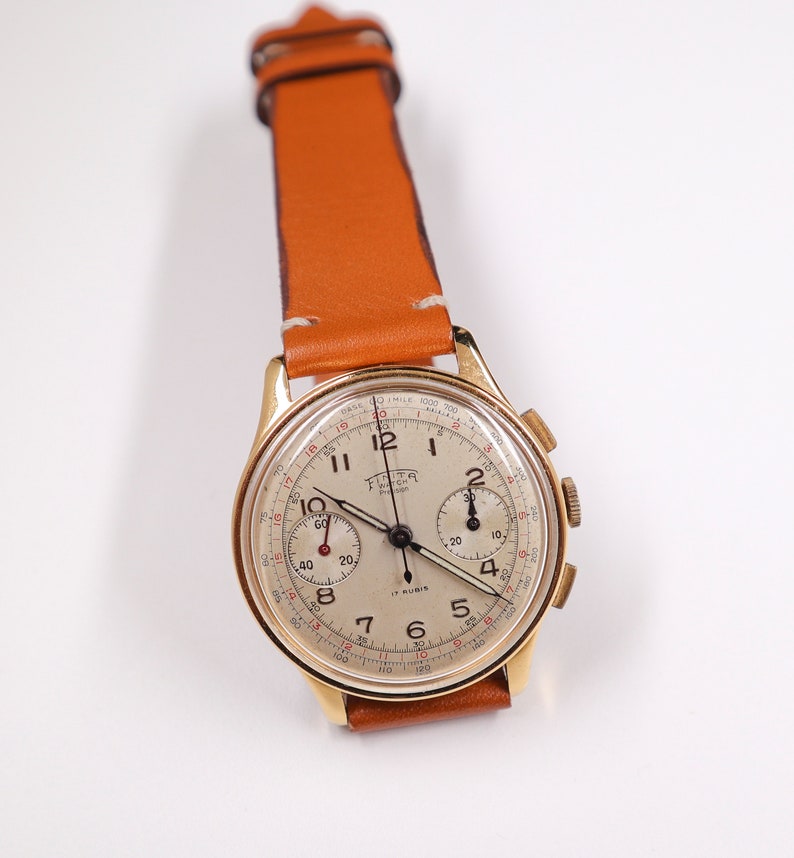Vintage Swiss Chronograph Watch: Finita Precision, Venus 175 Movement ...