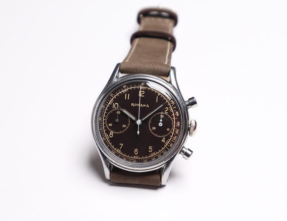 Rare RODANA Yugoslavian Air Force Chronograph Swiss-m… - Gem