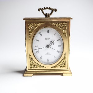 Vintage Delightful Swiza Swiss 8 Days Alarm Clock, Old Luxury Clock ...