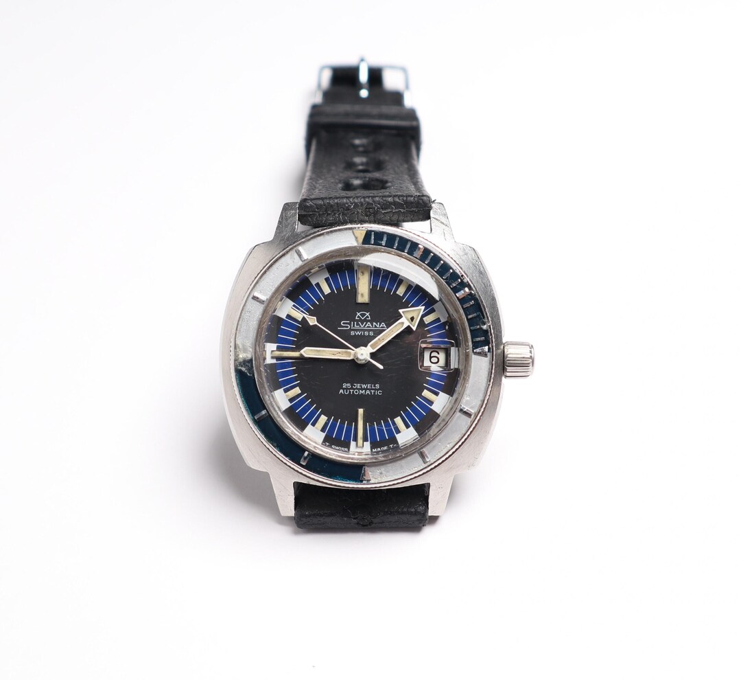 Rare Swiss Vintage Silvana Divers Automatic Watch - 1960s - Etsy