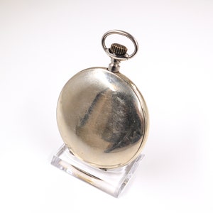 Vintage Huge Pocket Watch , Porcelain Dial, Wonderful Gift for ...