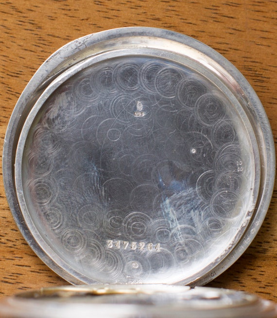 Antique Silver Longines pocket watch - vintage Swiss … - Gem