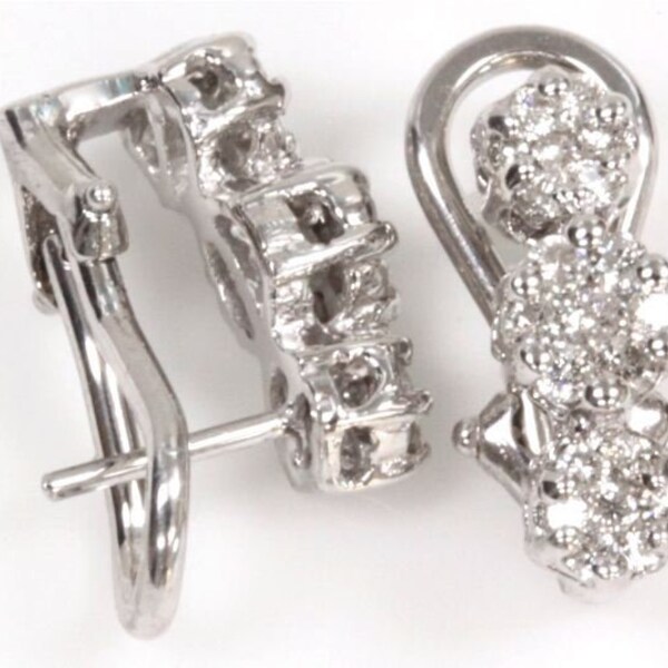 Omega Back Earrings - Etsy