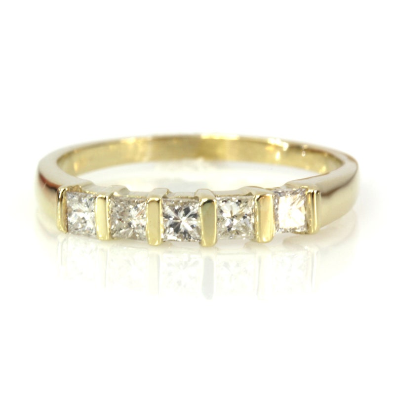 Diamond Bar Ring - Etsy