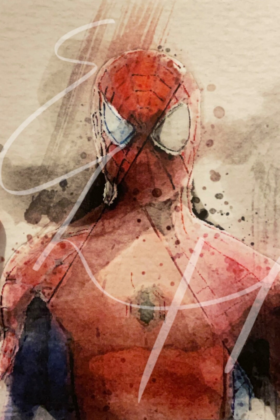 Watercolour Trio Spider-man - Etsy UK