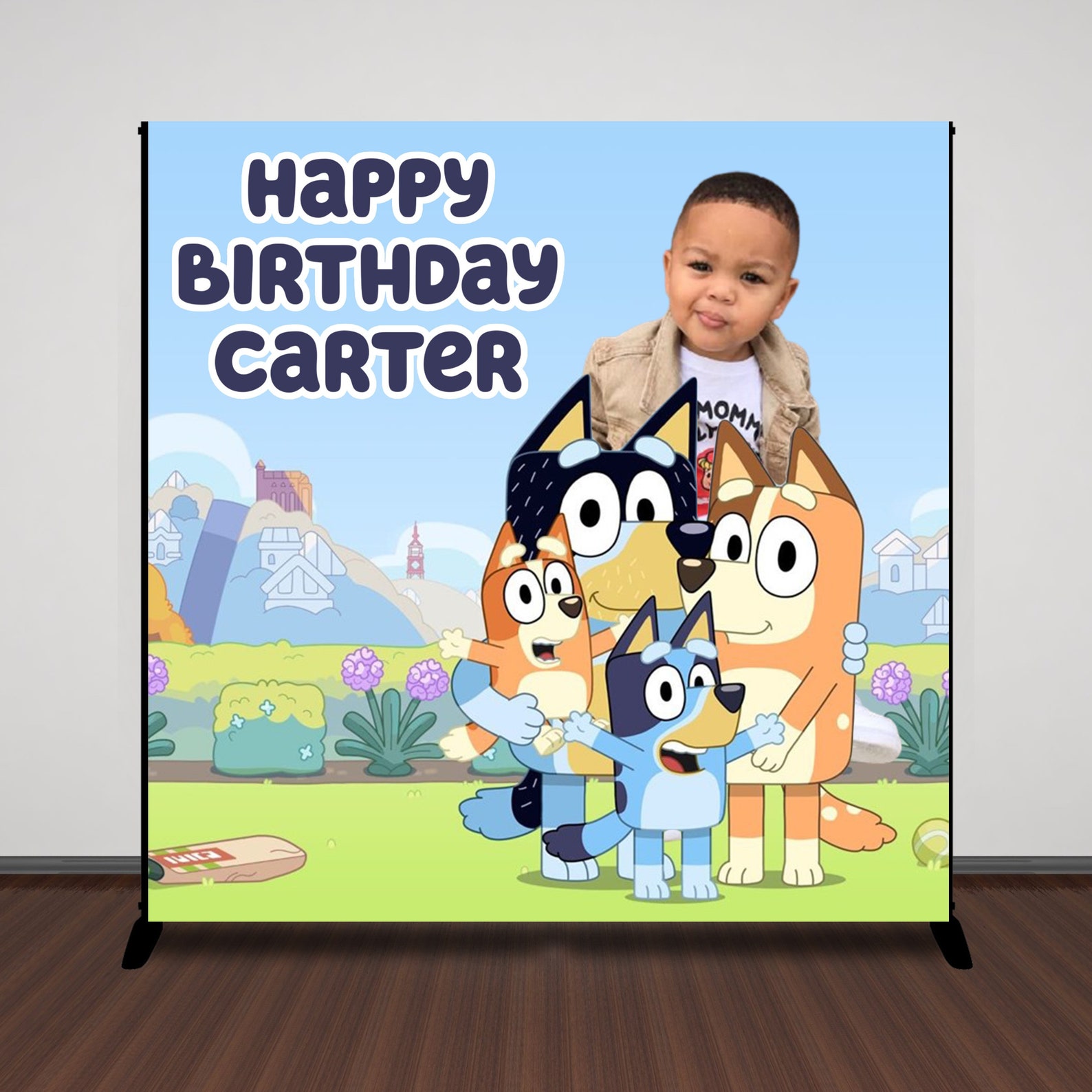 Custom Bluey Inspired Photo Backdrop Custom Printed Bluey | Etsy