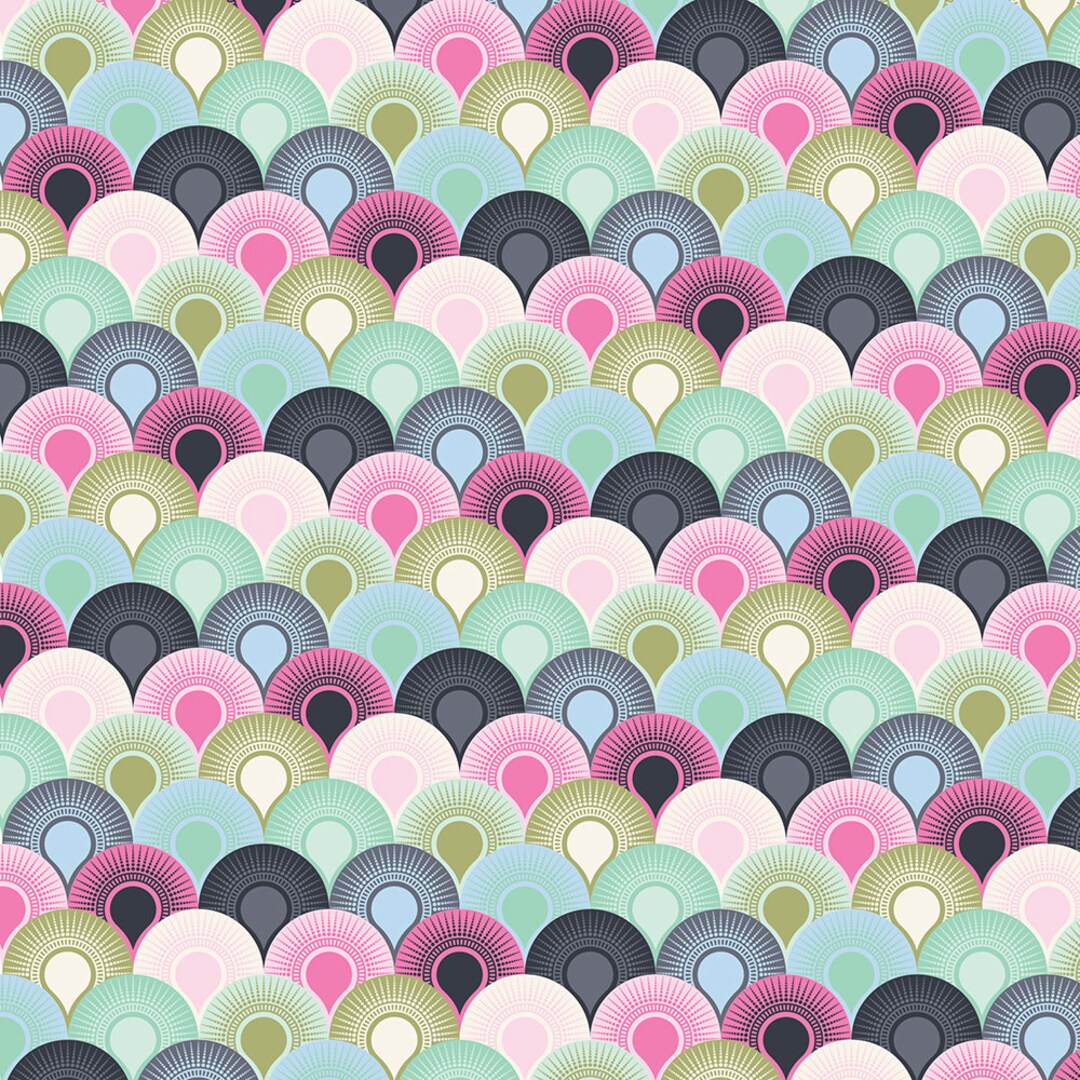 OOP Tula Pink Elizabeth Chain Mail in Sky BTFQ - Etsy