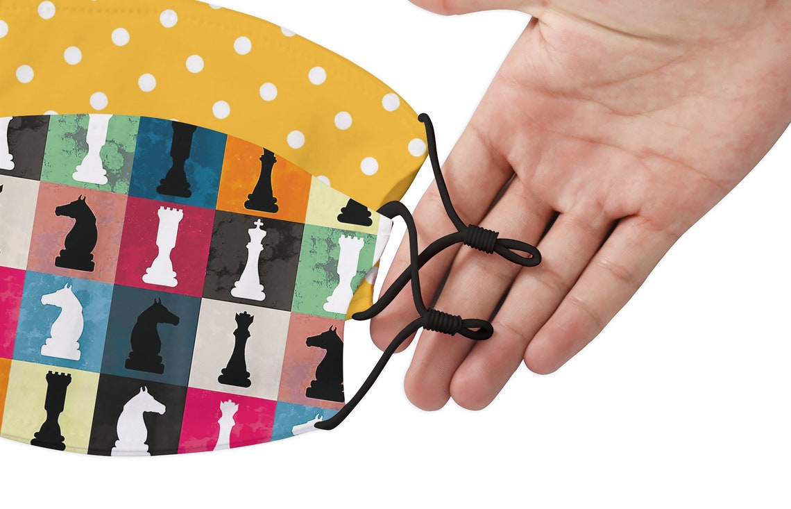Chess Face Mask / Board Game Face Masks / Chess Mask / Nerdy - Etsy
