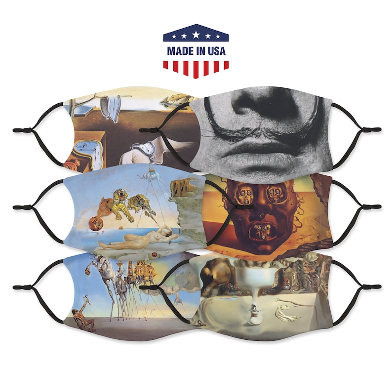 Salvador Dali Face Mask / Famous Painting Mask / Dali Mask / - Etsy