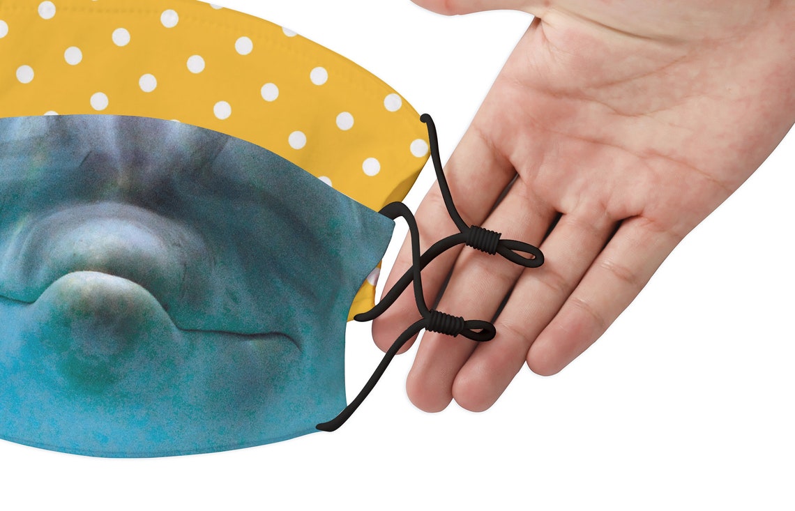 Dolphin Face Mask / Fish Mask / Dolphin Lover Gift / Fish | Etsy