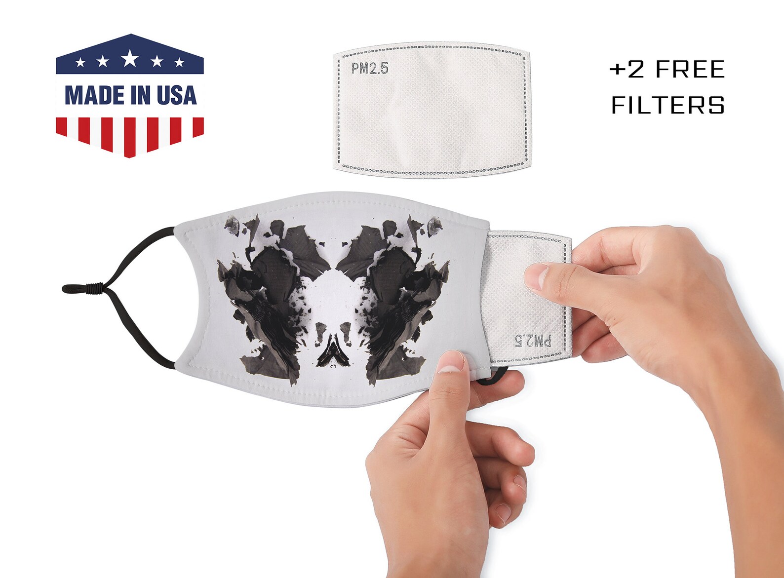 Rorschach Face Mask / Inkblot Face Mask / Psychiatrist Mask / | Etsy