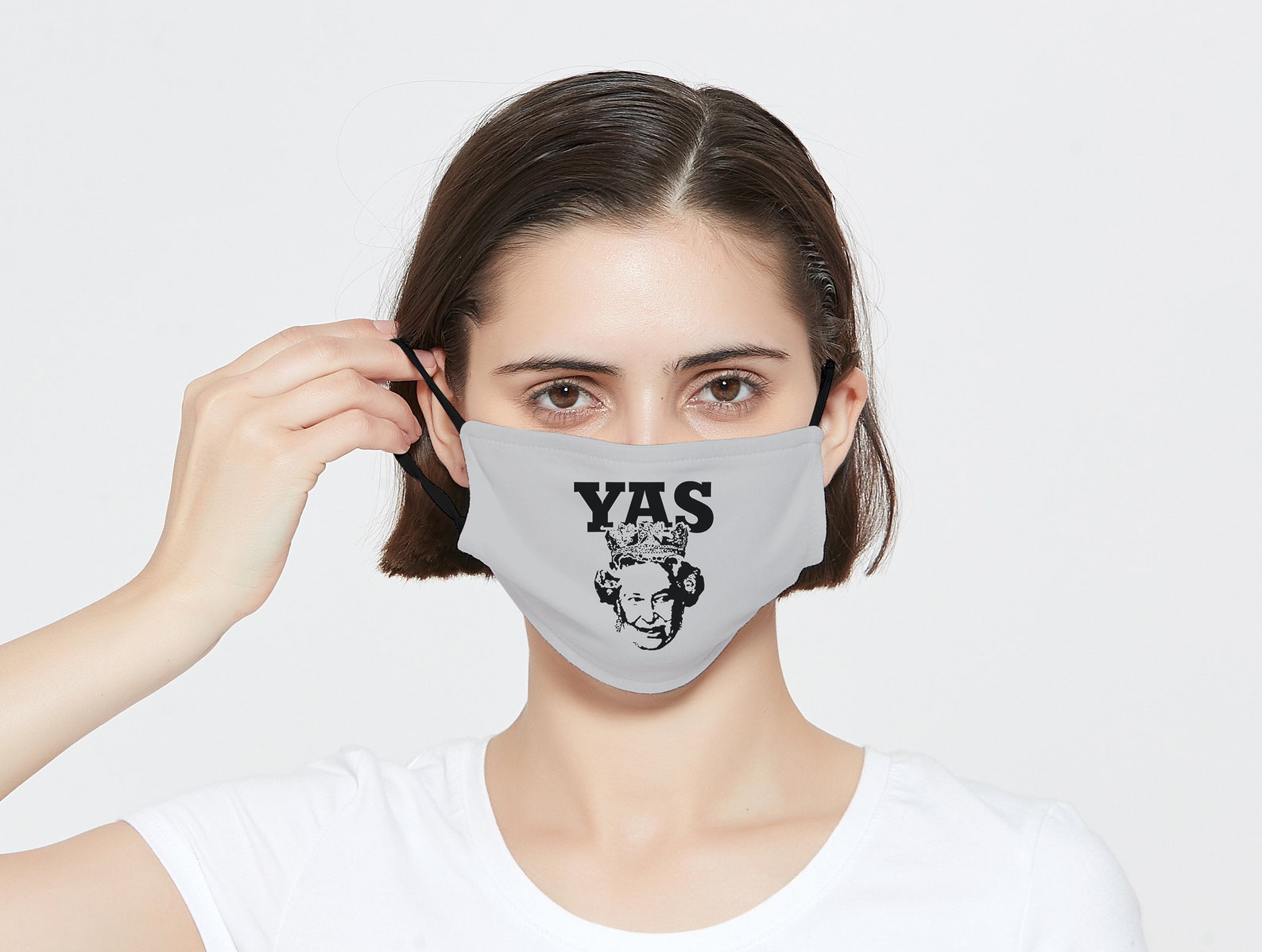 Queen Elizabeth Face Mask / Royal Family Mask / British Mask / | Etsy