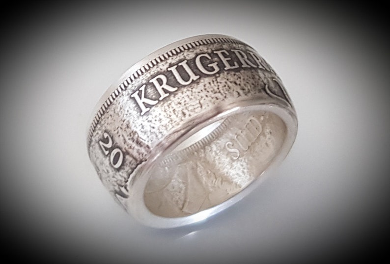Coin Ring Coin Ring Krugerrand 1 Ounce Silver / Gold | Etsy