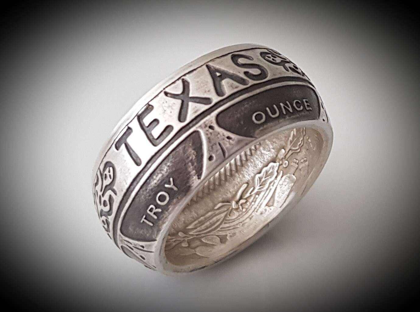Coin Ring - Münzring - Texas Ranger- 1 Unze Silber - Etsy.de